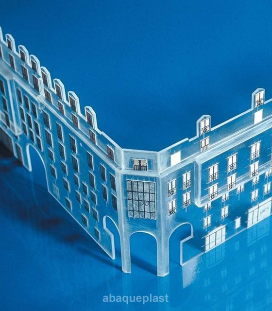 Plastique PMMA coulé transparent et couleur